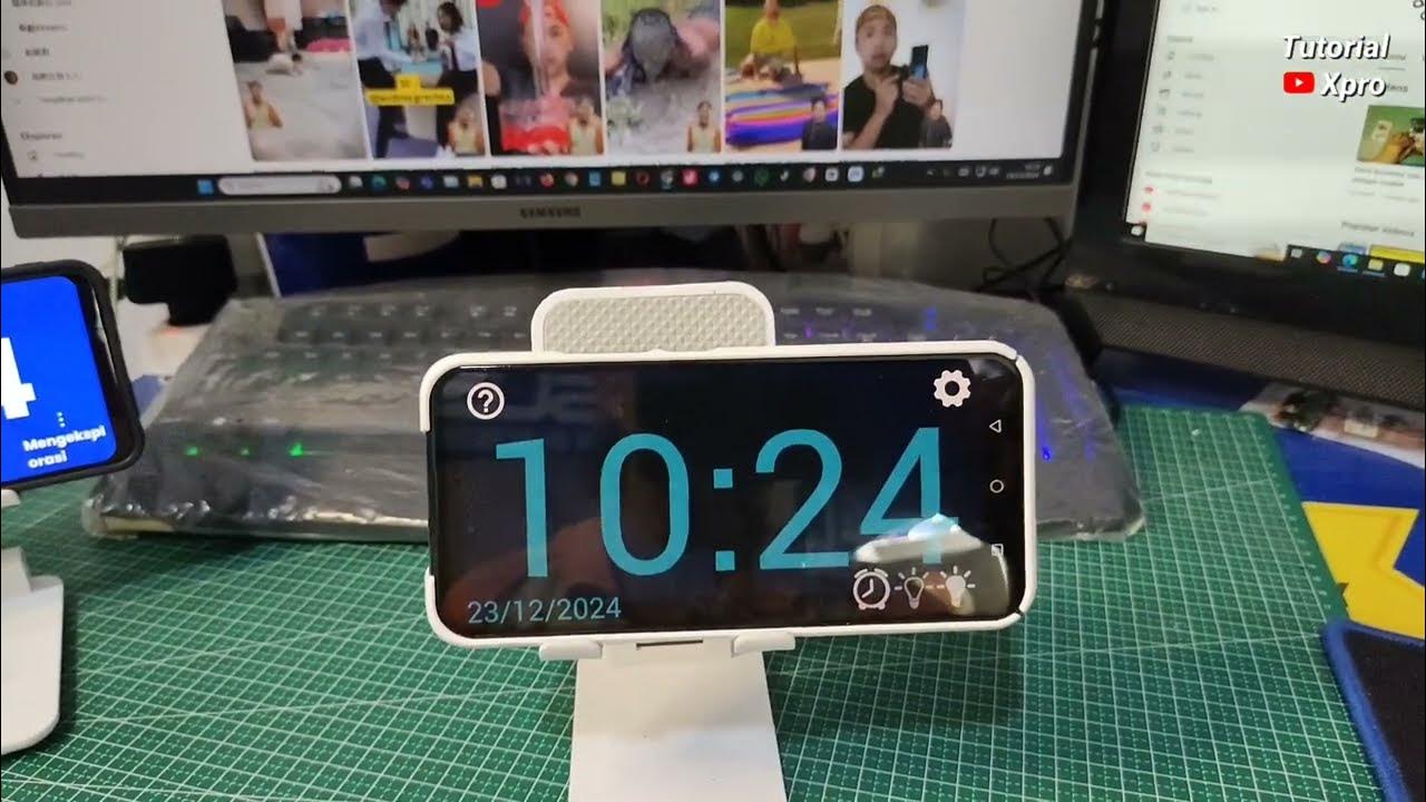 cara membuat jam digital ⁉️ gratis - YouTube