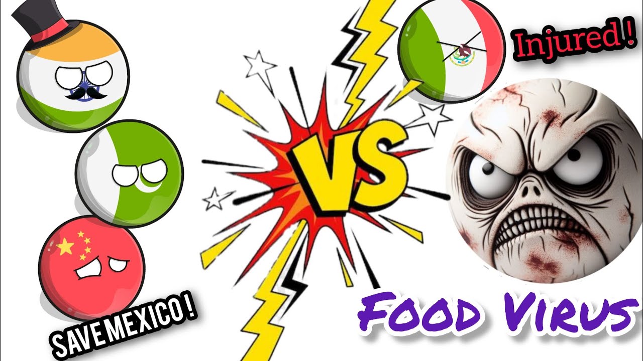 Country balls and Food Virus 🦠 | New Series | Country ball new video ...