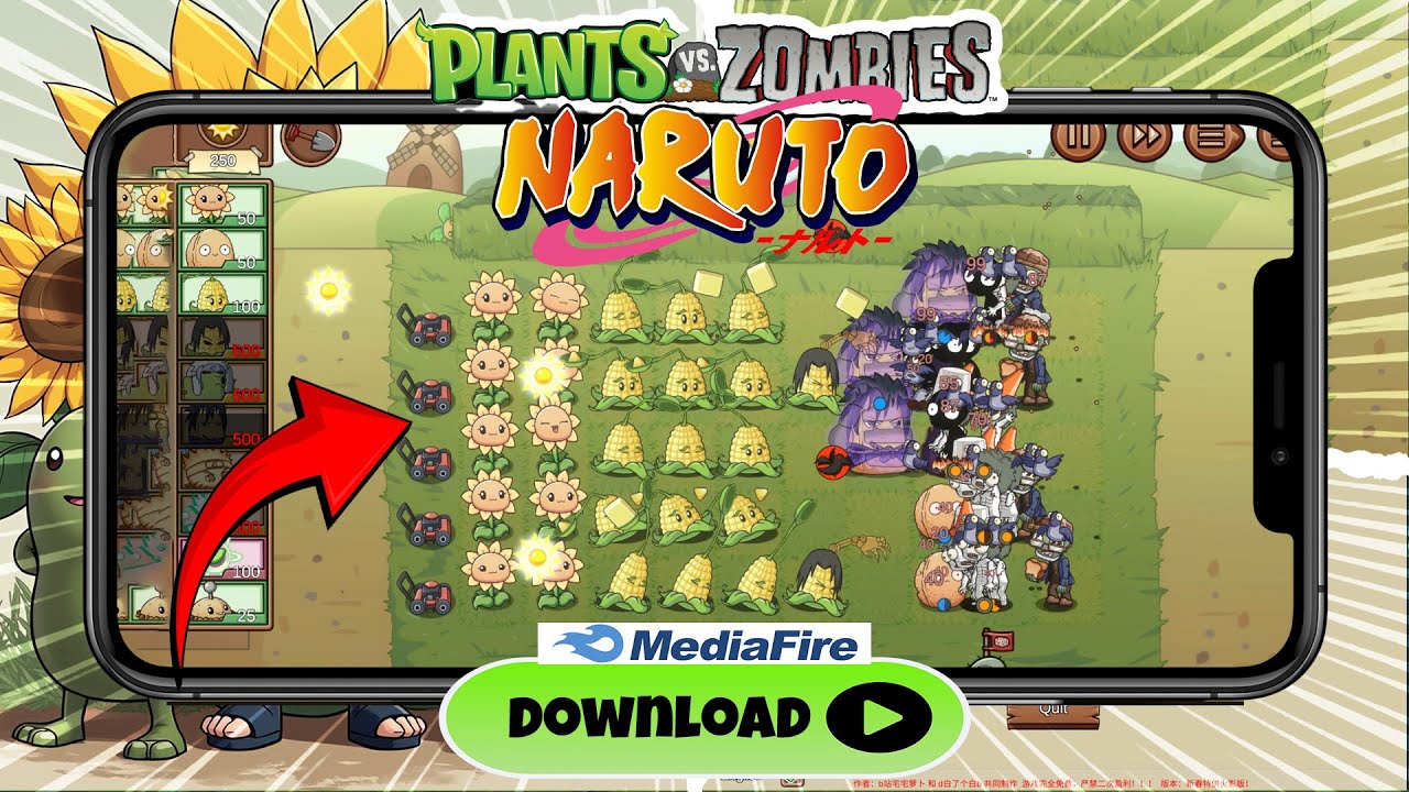 DOWNLOAD PVZ NARUTO ANDROID APK | PLANTS VS ZOMBIE LEGENDS - YouTube