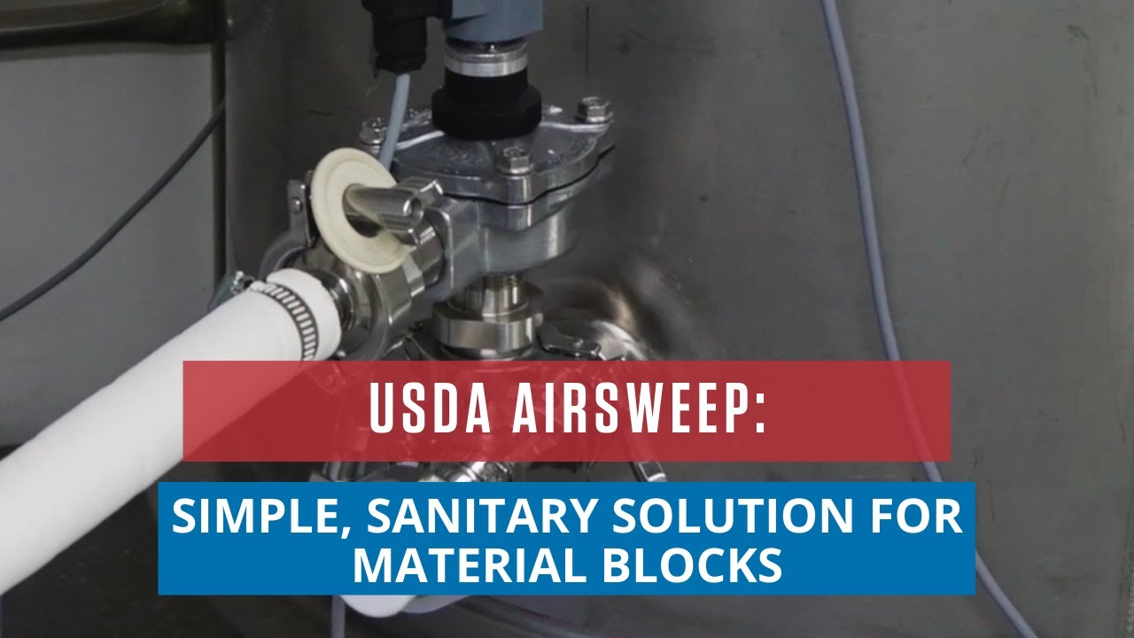 USDA AIRSWEEP: SIMPLE, SANITARY SOLUTION FOR MATERIAL BLOCKS - YouTube