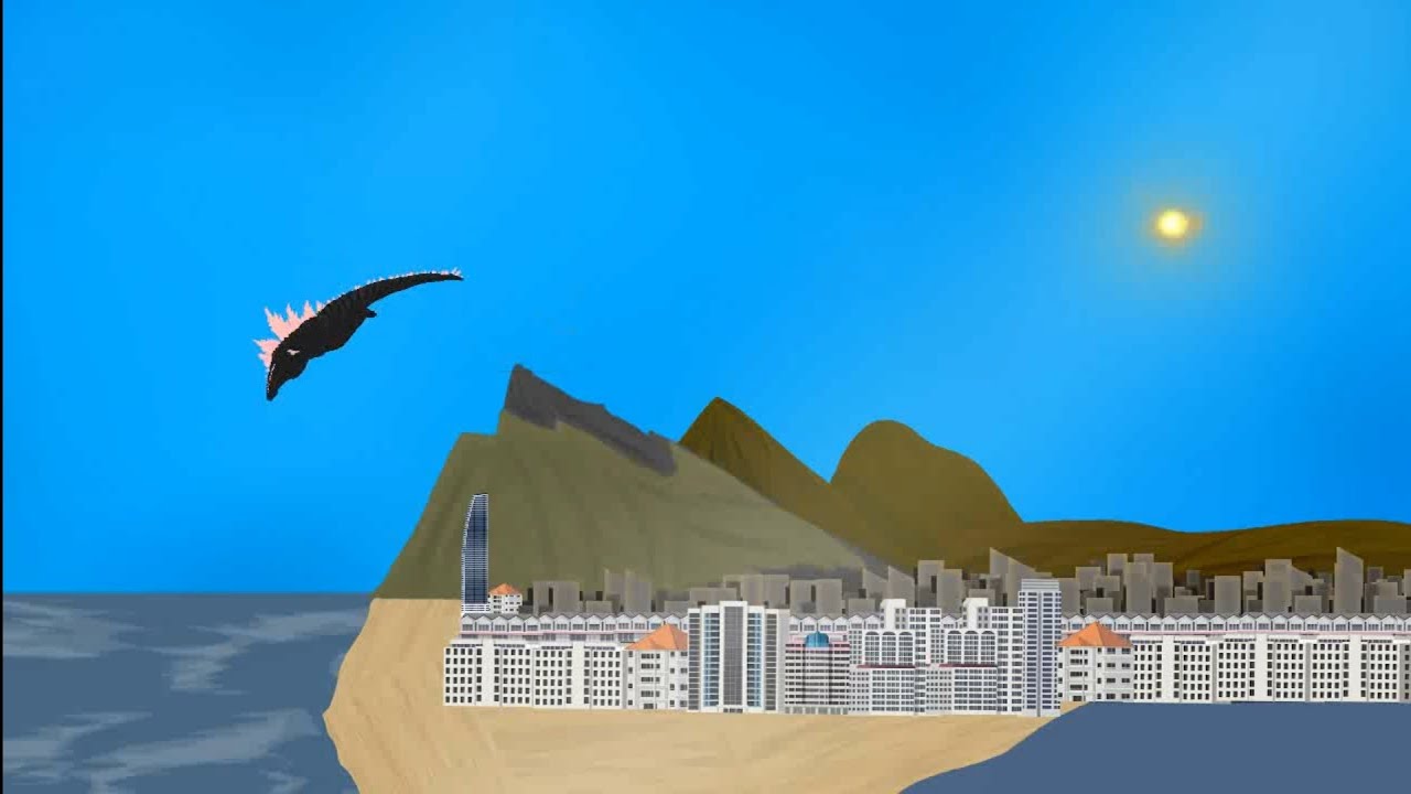 Godzilla jump into Gibraltar - YouTube