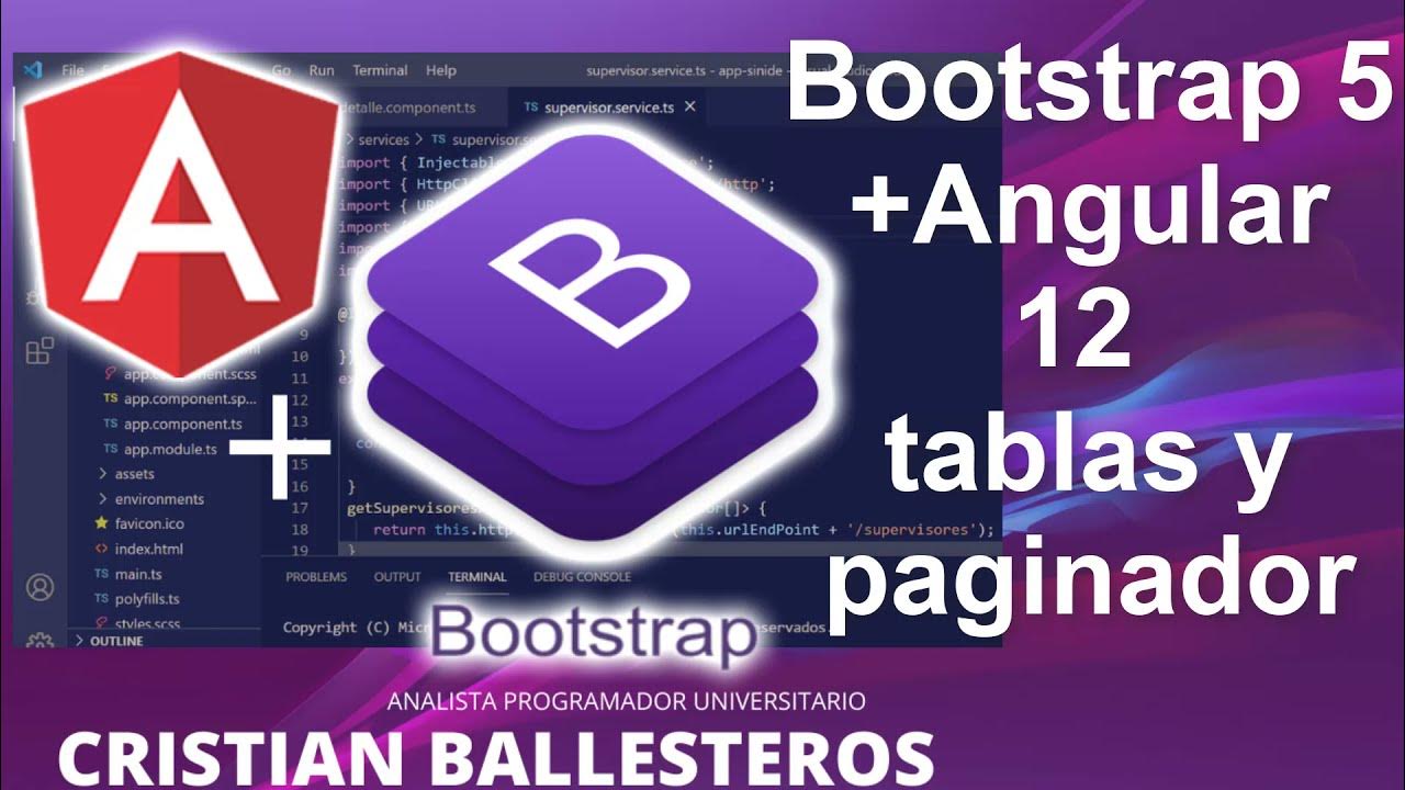 Bootstrap 5 + Angular 12 tablas y paginador - YouTube