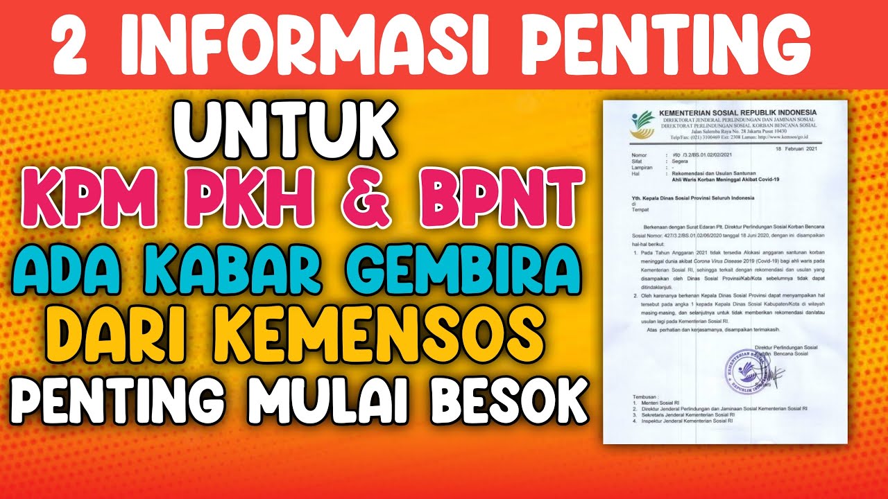 2 Info Penting untuk KPM PKH & BPNT, Ada Kabar Gembira dari Kemensos ...