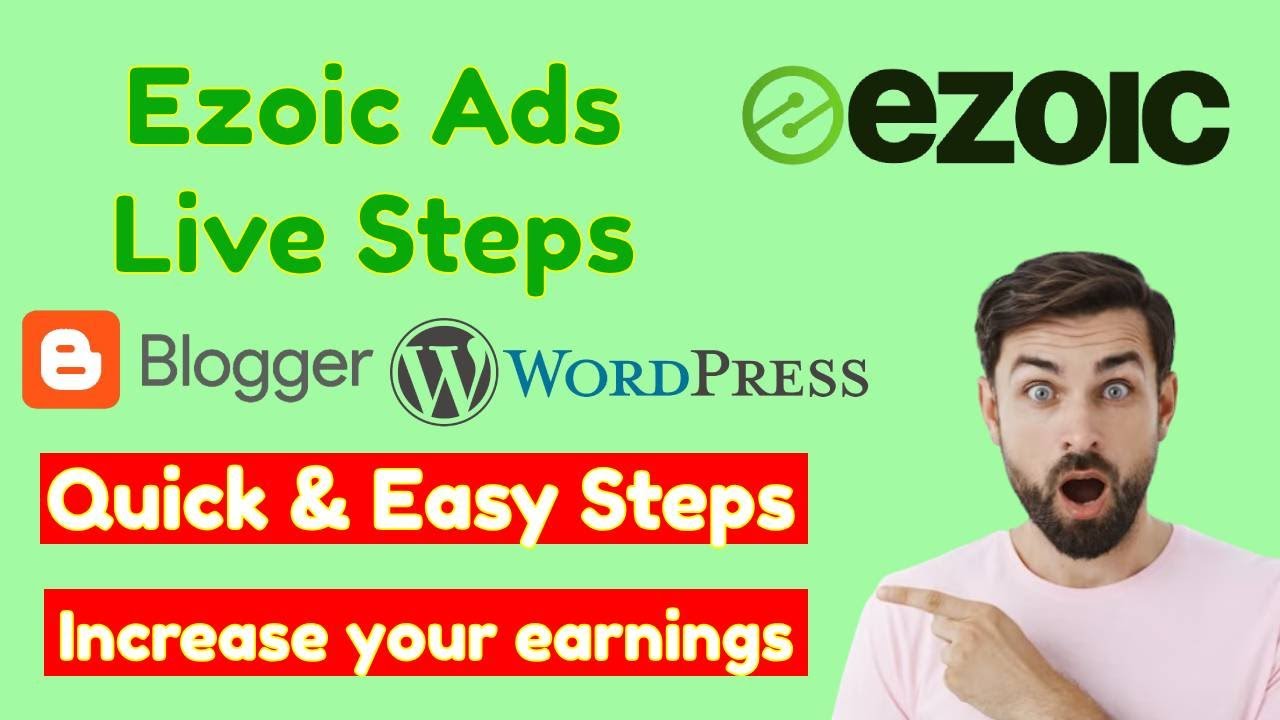 How To Set Up Ezoic Ads in WordPress/ Blogger | Ezoic Ads Place in 2024 - YouTube