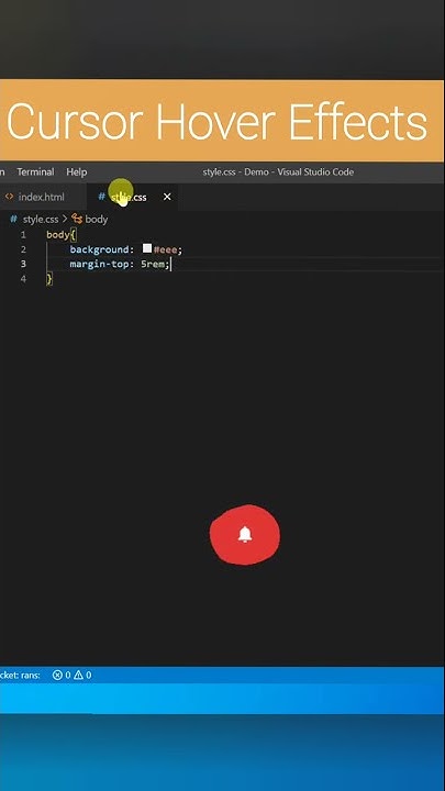 How To Put Image On Cursor Using CSS | Hover Property in CSS | Web Design #shorts #youtubeshorts ...