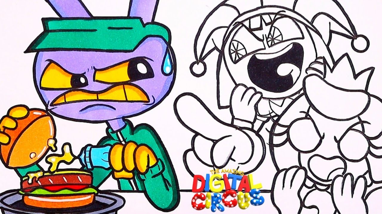Jax and McDonalds🍟🍔 🎪THE AMAZING DIGITAL CIRCUS 🎪 Pomni and Princess ...