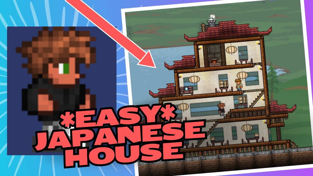 *EASY* JAPANESE HOUSE TUTORIAL (TERRARIA) - YouTube