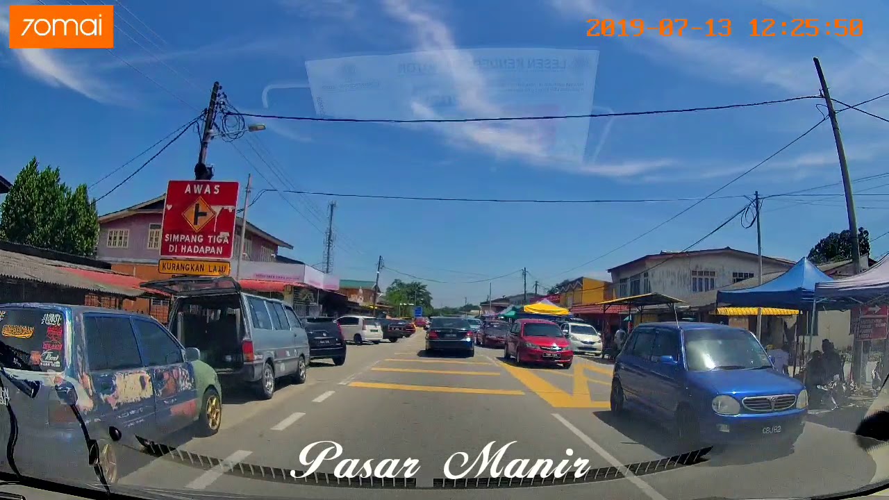 TeganungKite - Dashcam View - jambatan Manir ke Pasar Manir - YouTube