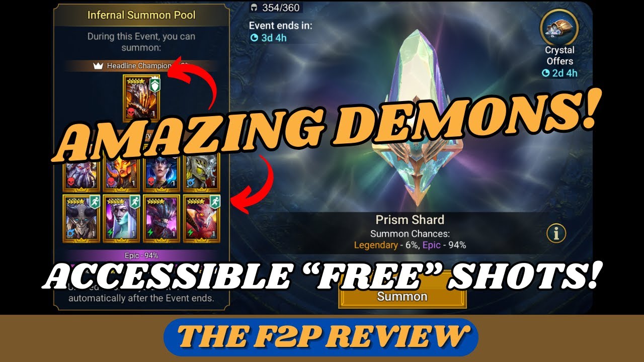 Infernal Summon Pool! | The F2P Review | RAID: Shadow Legends - YouTube
