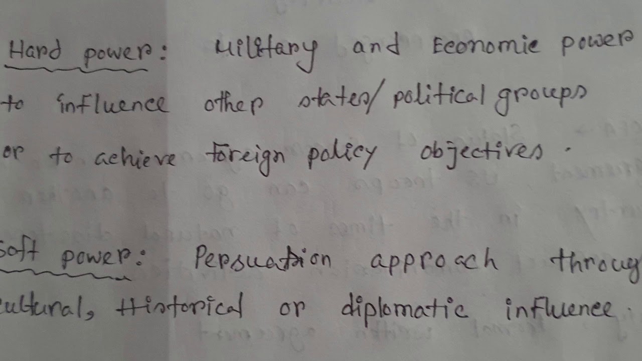Hard power-soft power-Smart power - YouTube