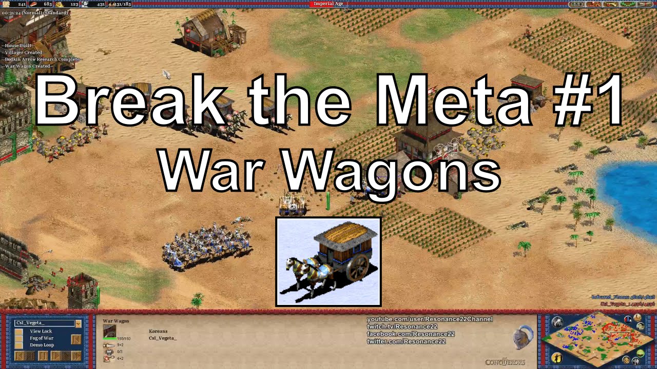 Aoe2 "Break the Meta" #1: Counter Huns with War Wagons - YouTube