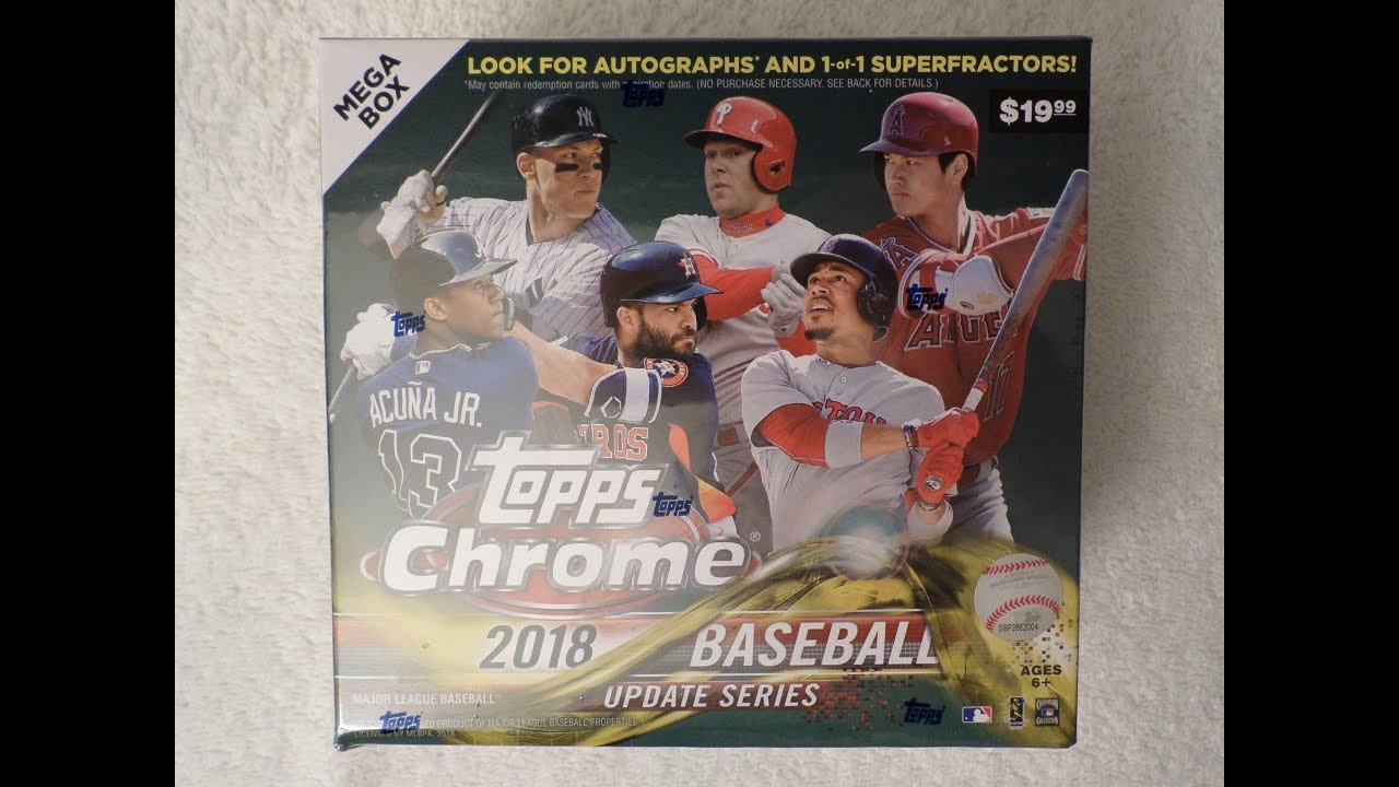 2018 Topps Chrome Update Series Baseball - MEGA BOX #3 - YouTube