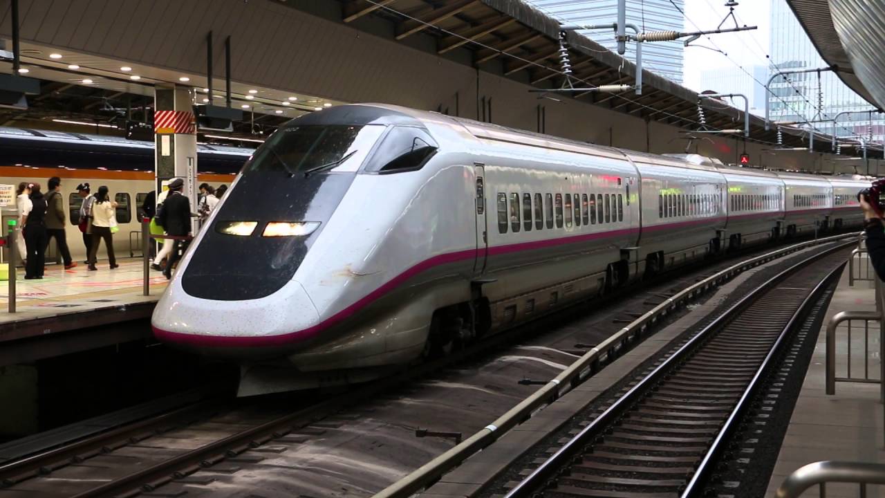 東北新幹線E3系0番台R22編成+E2系1000番台J57編成やまびこ215号仙台行き東京駅発車 - YouTube