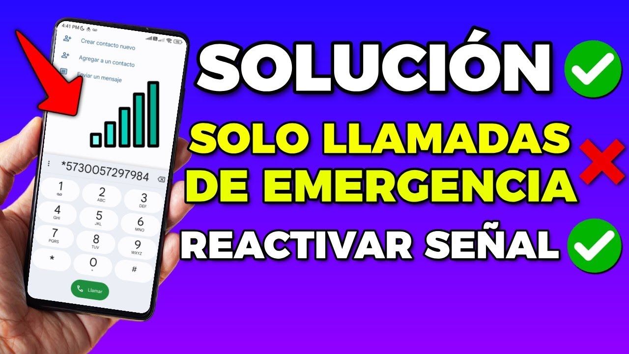 SOLUCIÓN: Error Solo llamadas de Emergencia, Sin señal - Sin servicio ...