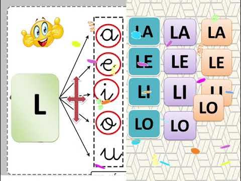 SILABA la le li lo lu Profe GATO learn spanish - YouTube