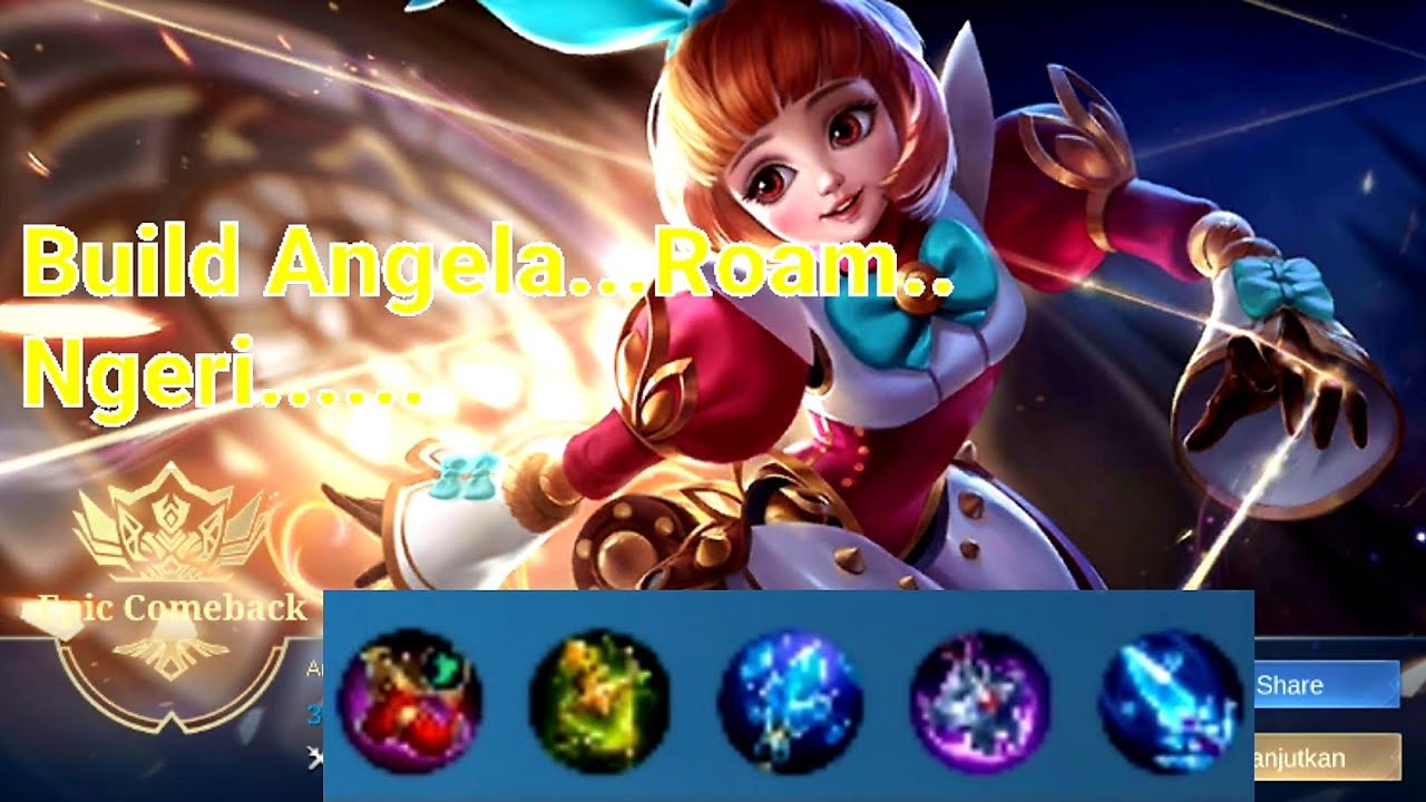 Moment Epic Comeback#angela#mobilelegends #support #healer #roam# ...