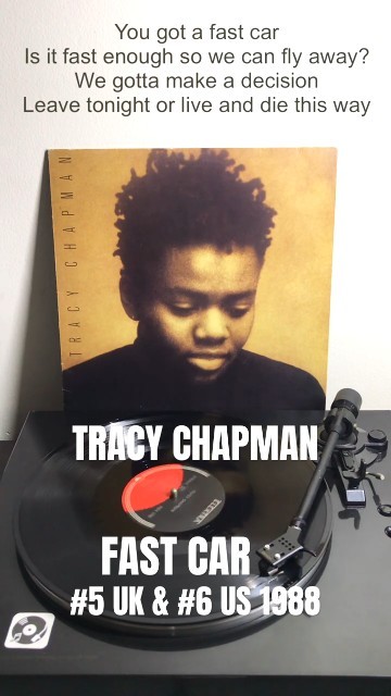 🚘 Tracy Chapman - Fast Car (1988) #80smusic #vintage #vinyl - YouTube
