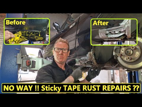 NO WAY !! Sticky TAPE RUST REPAIRS !! : Mazda Miata / MX5 sill / Rocker ...