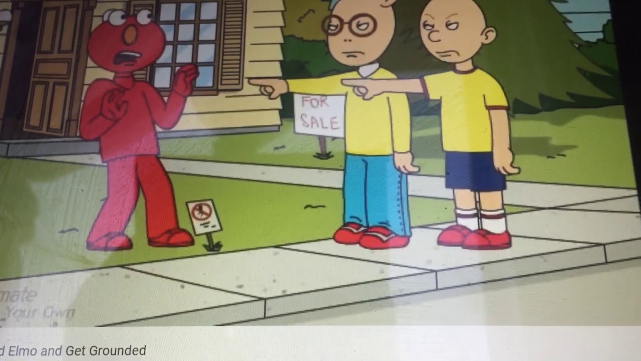 Arthur and Caillou Grounds Elmo/Grounded (Funny Voice) - YouTube