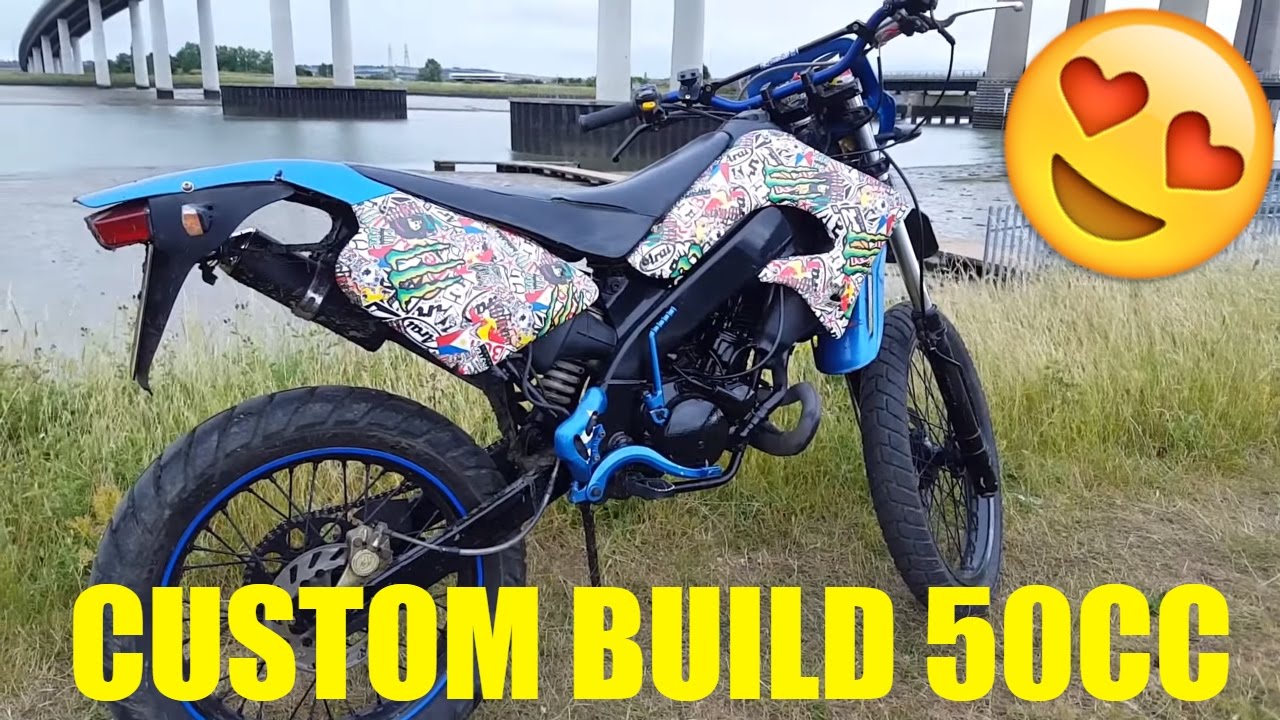 Peugot XP6 50cc Custom Supermoto Review - YouTube
