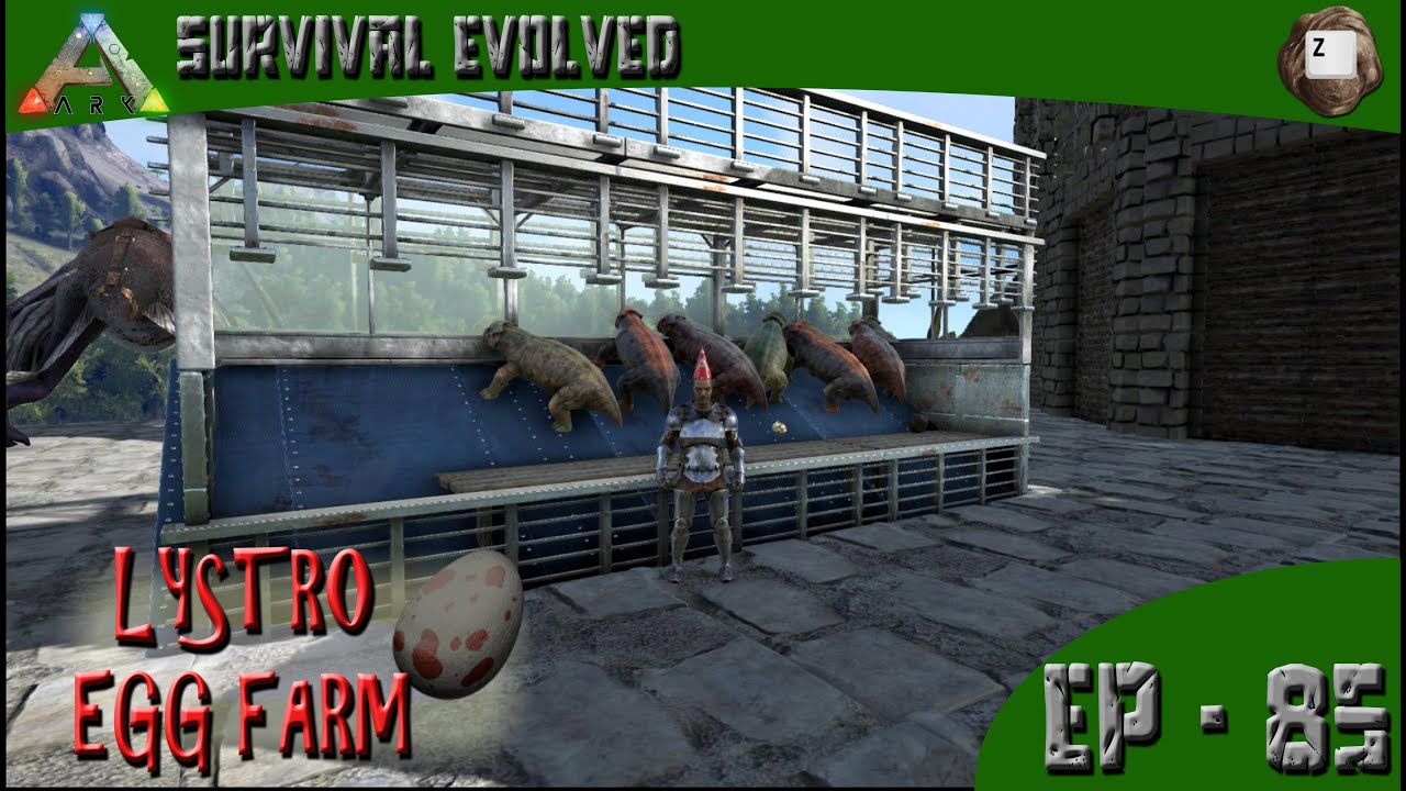 ARK: Survival Evolved - LYSTRO EGG FARM - Series Z - EP-85 - YouTube