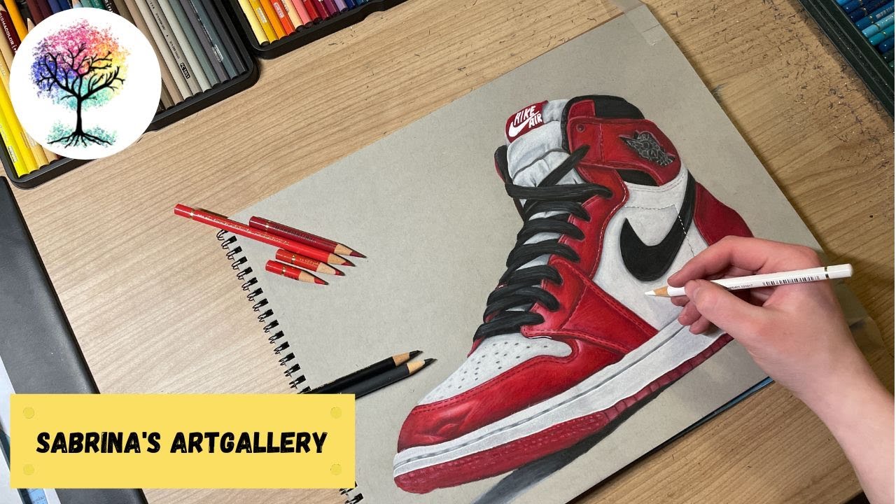 Nike - Air Jordan 1 - Drawing - YouTube