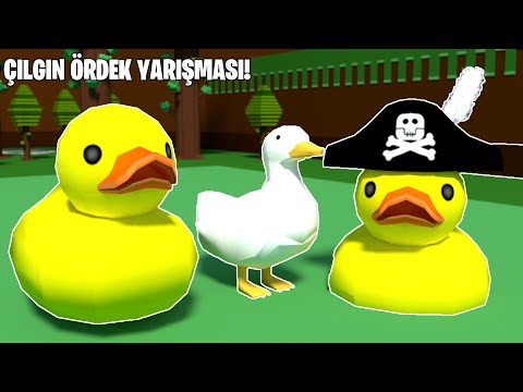 ÇILGIN ÖRDEK YARIŞMASI! | Roblox Gemi Yapma Oyunu | Build A Boat