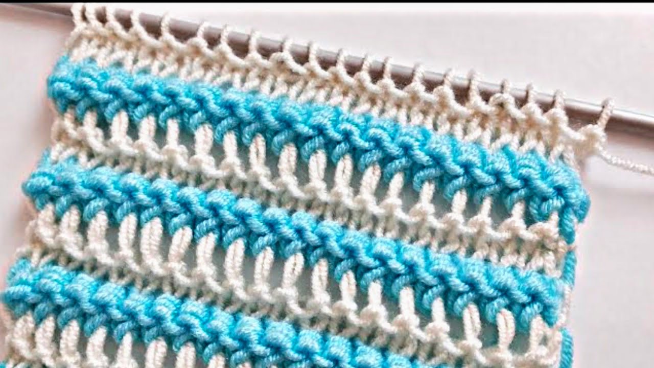 सिर्फ तीन फंदे का बुनाई डिजाइन/Easy And Beautiful Knitting Pattern ...