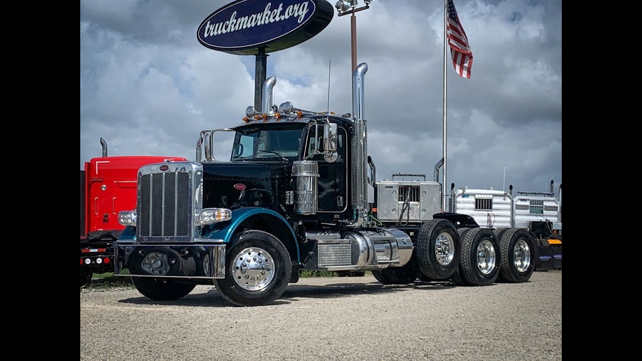 2019 Peterbilt 389 Tri Axle Daycab - YouTube