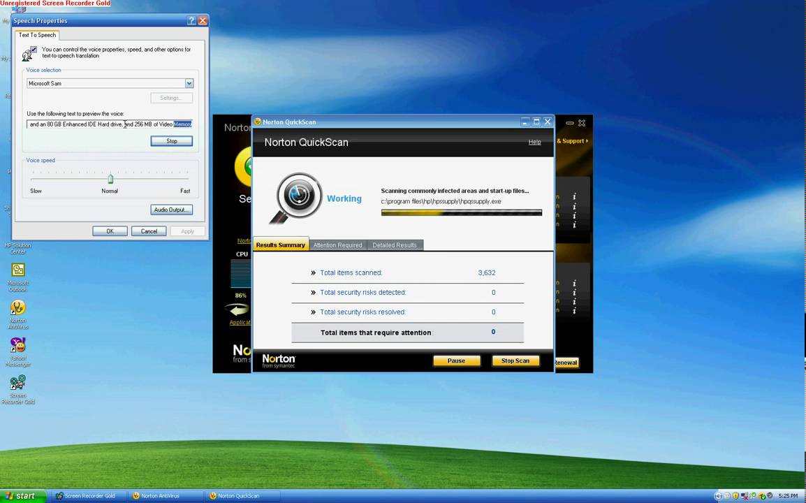 Windows XP Professional SP3 running on the Custom-built computer - YouTube