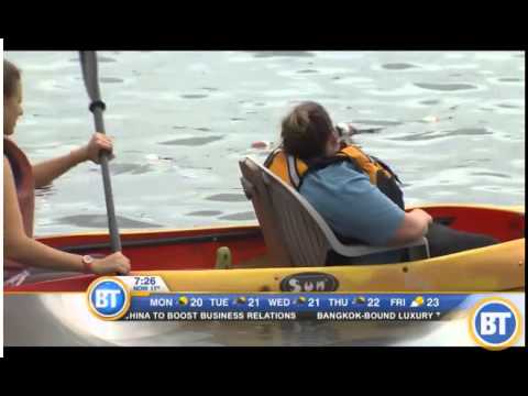 Breakfast TV's Kevin Frankish visits Camp Merrywood during the Friends ...