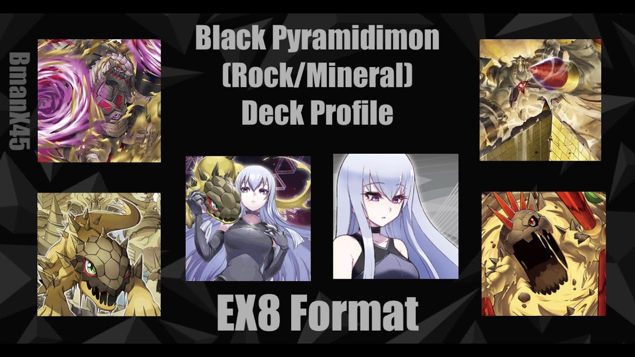 Digimon TCG: Black Pyramidimon (Rock/Mineral) Deck Profile EX8 Format ...