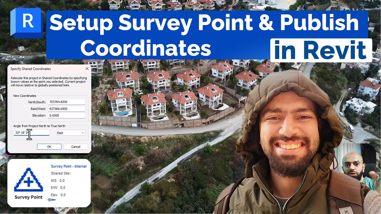 05 Revit, Landscape, Survey Point Setup - YouTube