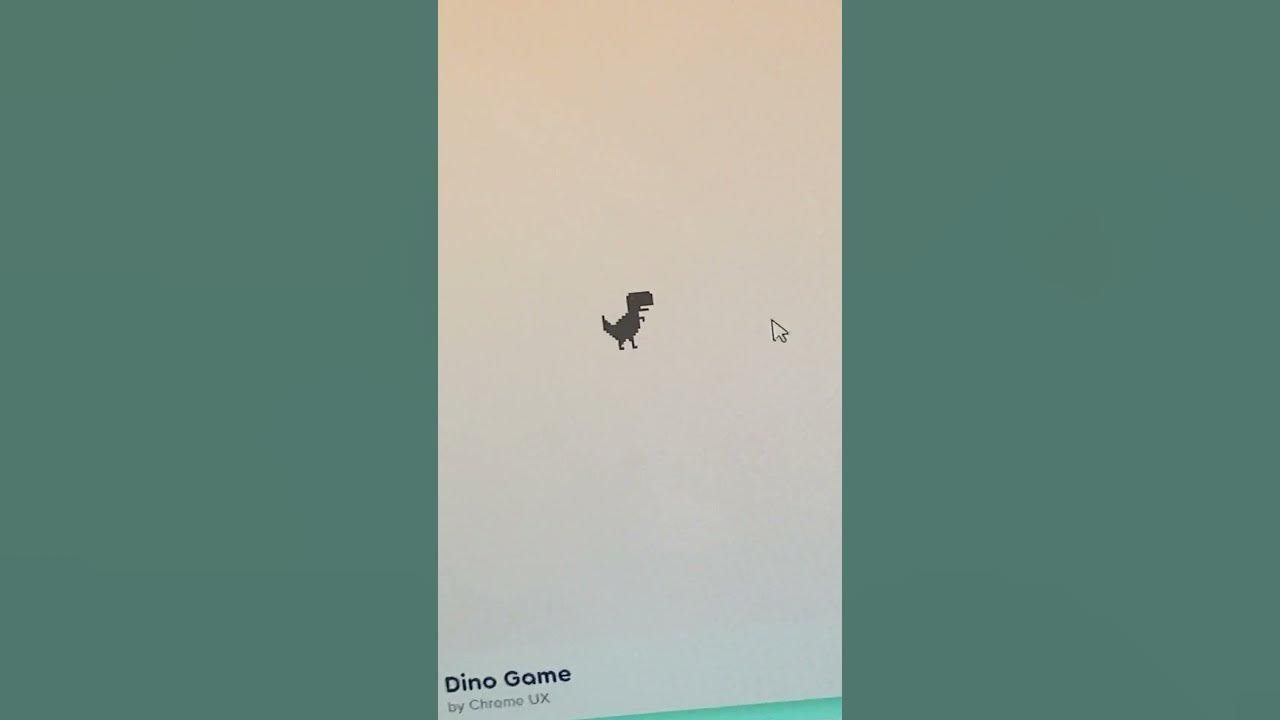 Where you can play the no internet dinosaur game! - YouTube