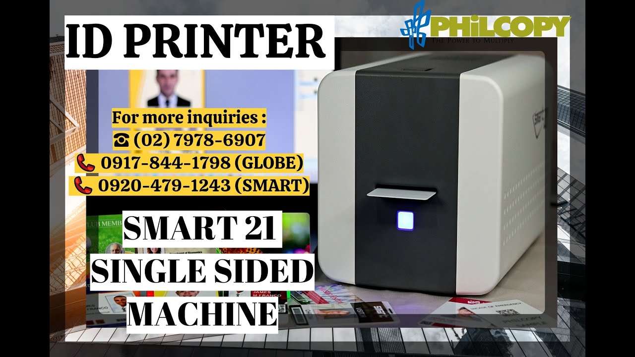 SMART 21 ID PRINTER (PVC CARD) - YouTube