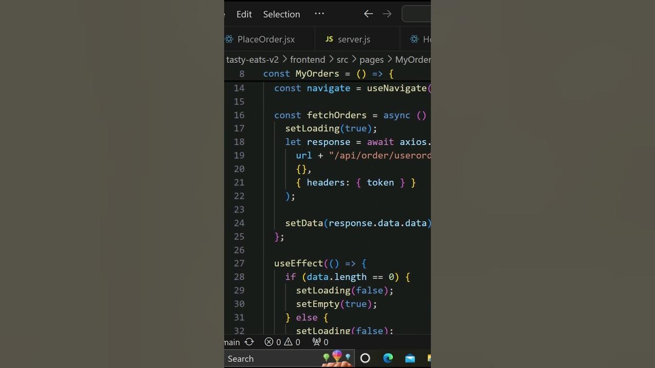 Full Stack Food Ordering App using MERN #javascript #reactjs #nodejs #coding #programming #code ...