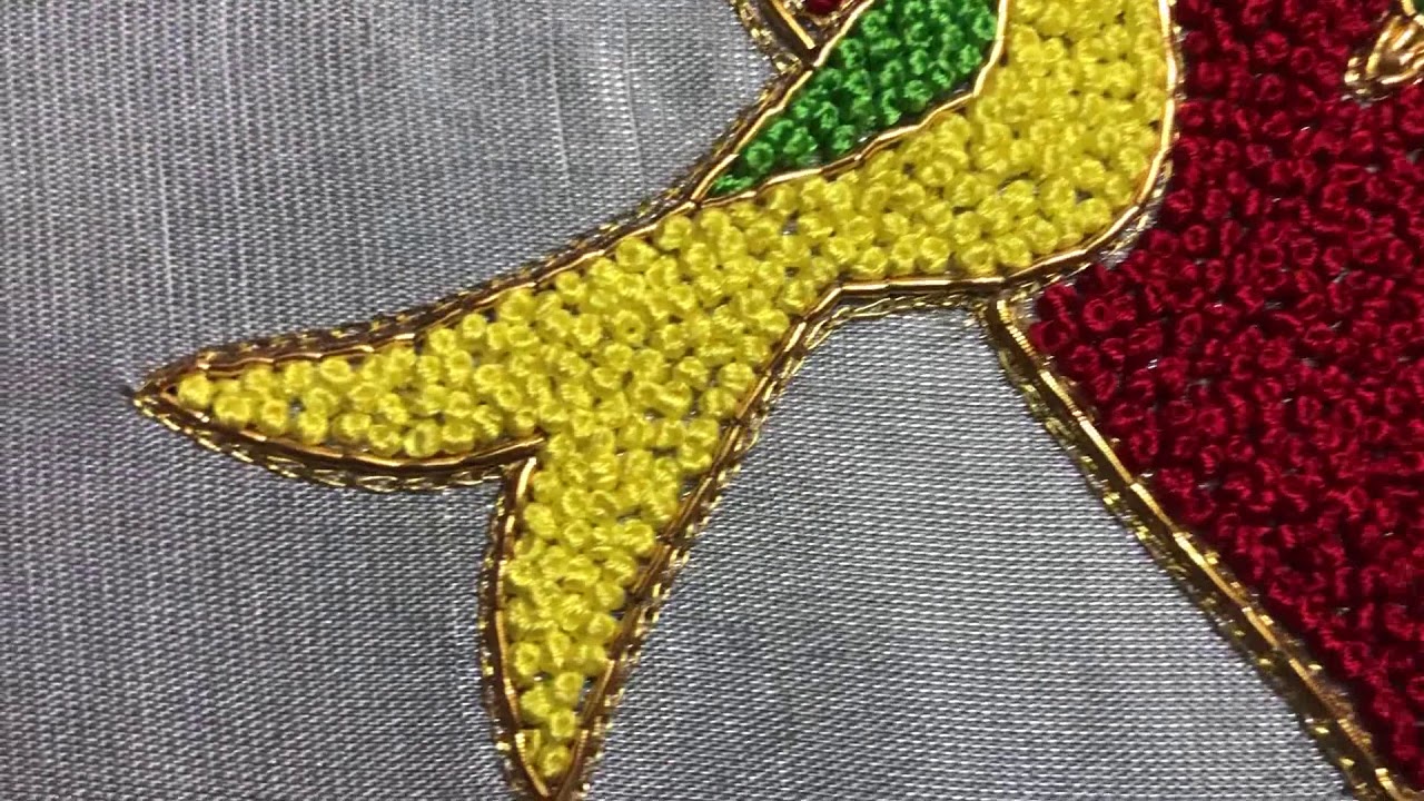 Embroidery model - YouTube
