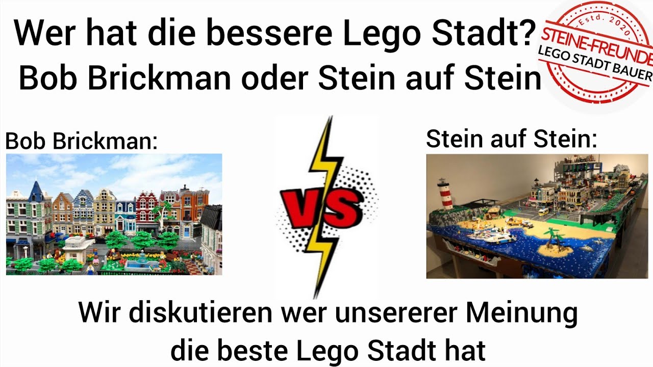 Bob Brickman vs. Stein auf Stein | Wir diskutieren wer die beste Lego ...