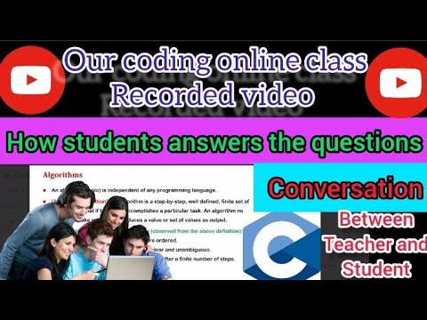 our online class recorded video // how students answers the programing ...
