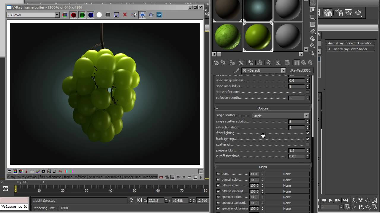 Tutorial: Rendering Grapes in V Ray SSS2 - YouTube