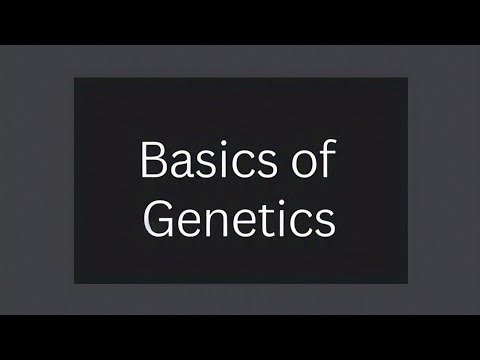 Lecture =01 Basics of genetics ( genetics and molecular biology). - YouTube