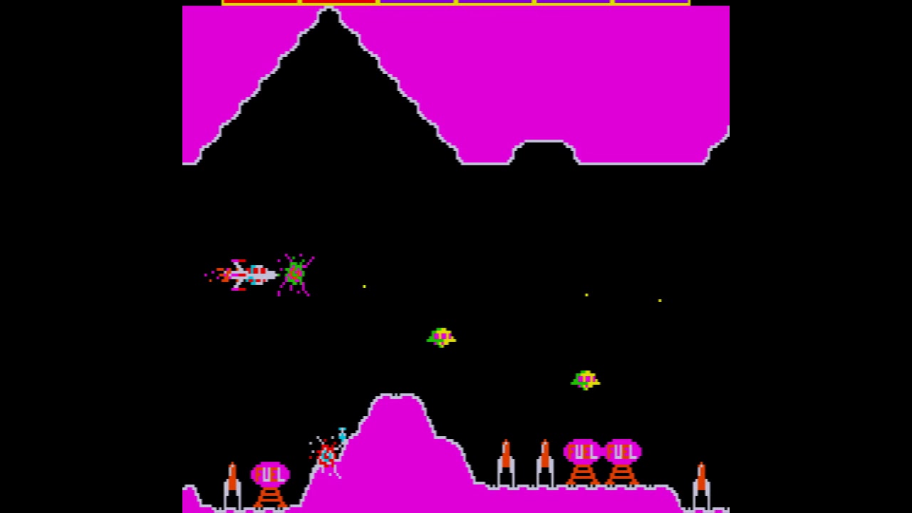 Scramble (1981) - First forced Side scrolling game - YouTube