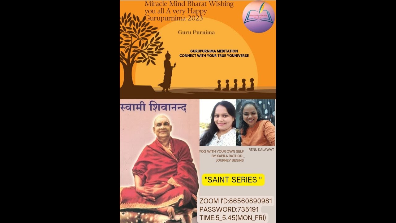 Guru Poornima Meditation @ Miracle Mind Bharat with Saint Series-Swami ...