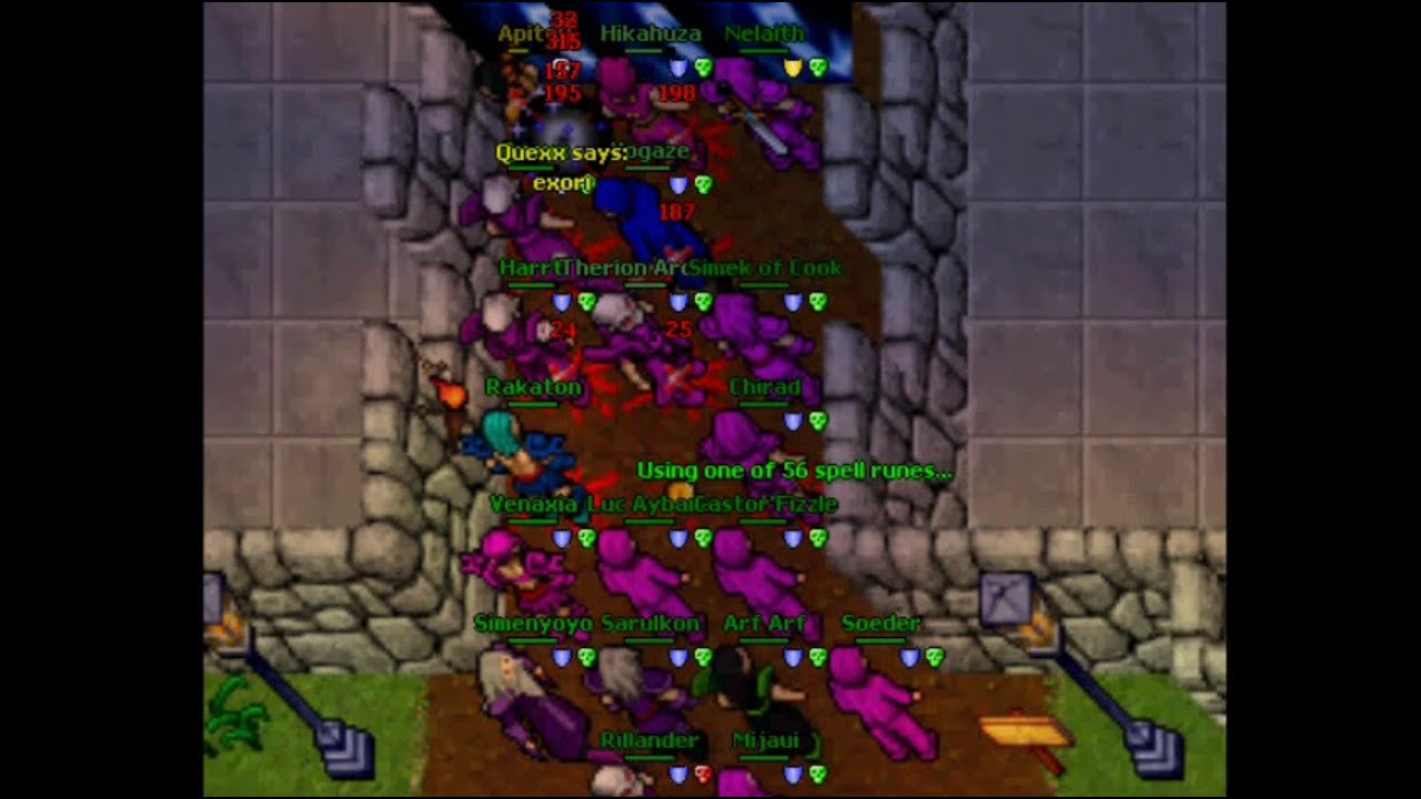 RETRO TIBIA NOSTALGIA | Epic Guild Wars 3 | Tibia 7.6 Old School - YouTube