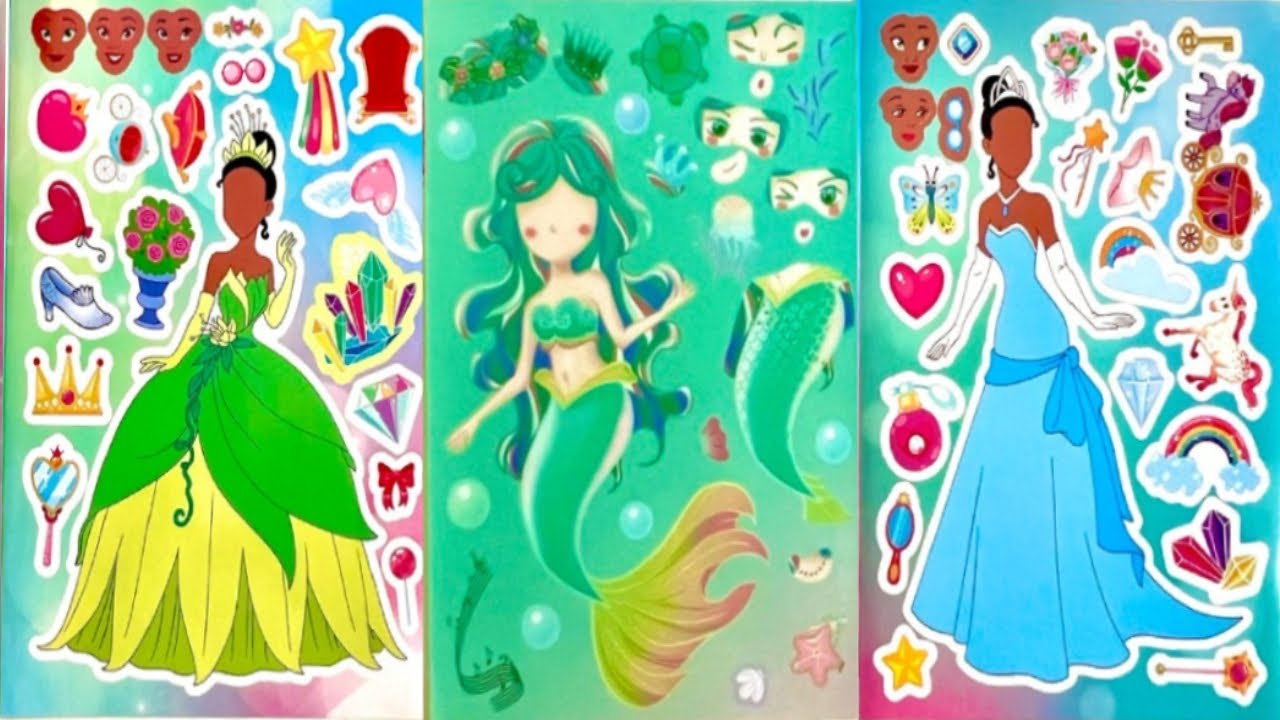 Disney Characters - Tiana Princess & The Little Mermaid | Decorate with ...