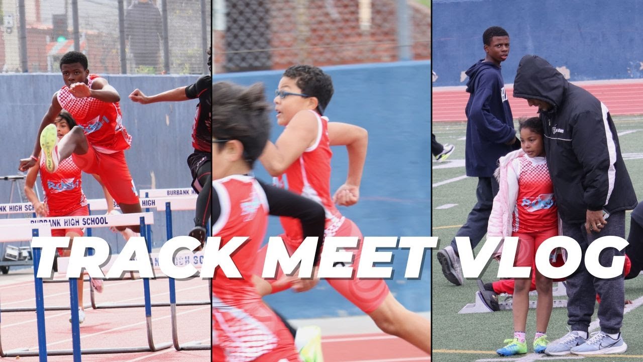 Outdoor Track Meet Vlog | Hurdles | 4x100 Relay | 100m | 200m ...