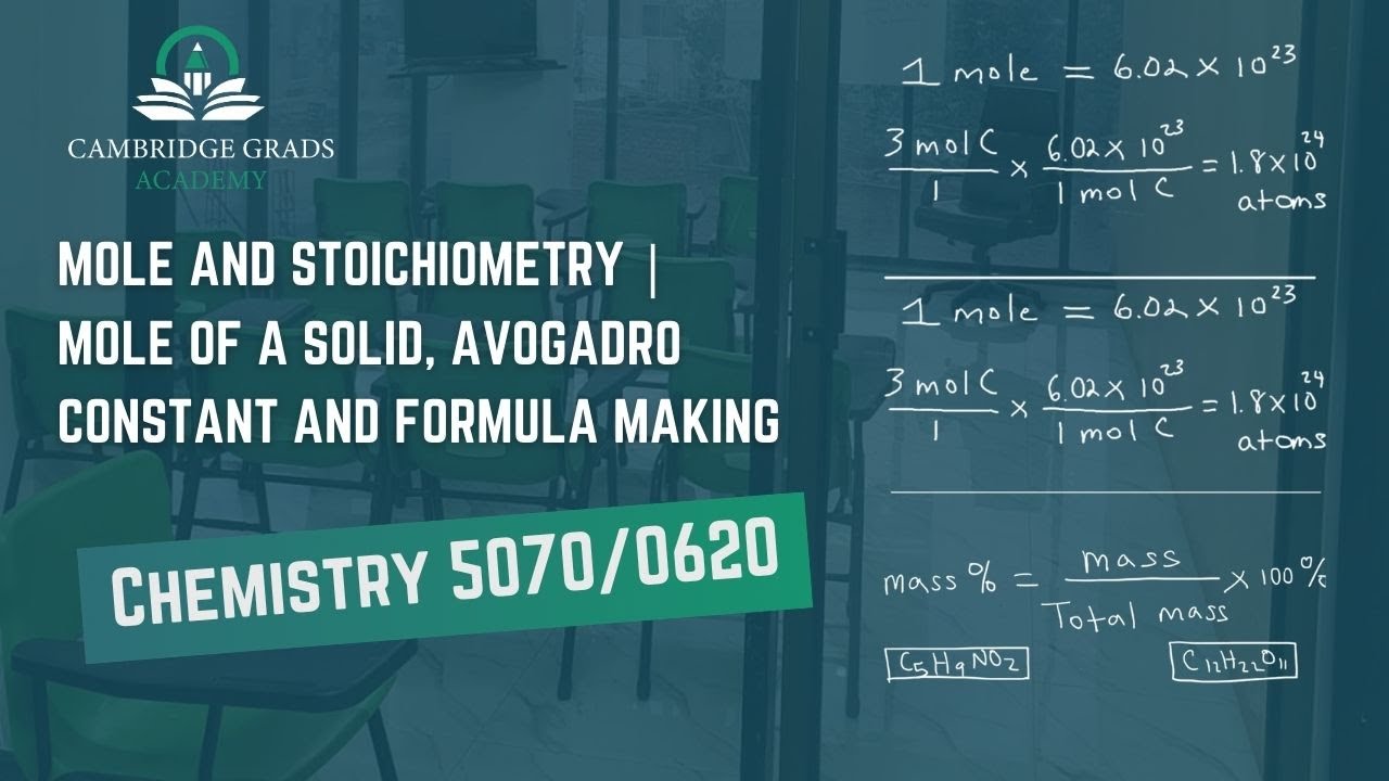 Chemistry 5070/0620 - Mole And Stoichiometry | Mole of a solid ...
