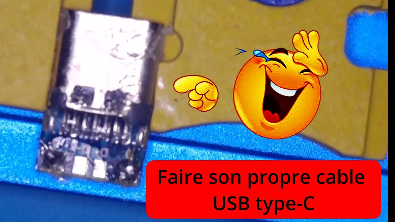 Faire son propre cable USB TYPE-C - YouTube