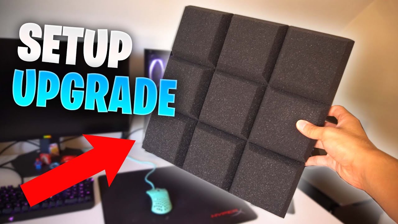 NEW Gaming Setup UPGRADE! Acoustic Sound Panels - Arrowzoom Review ...