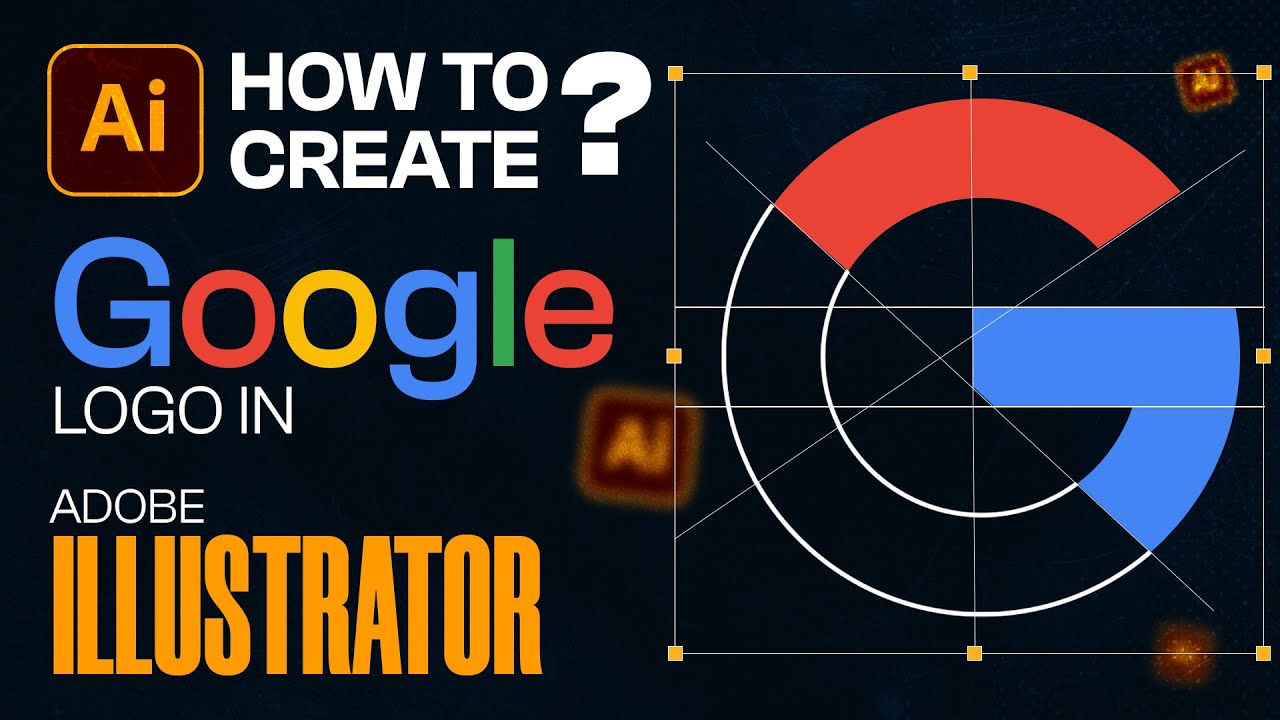 How to Create Google Logo in Adobe Illustrator | Logo Design in ...